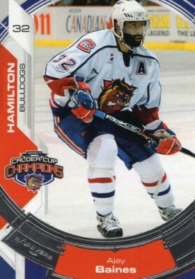 Ajay Baines 2006-07 Hamilton Bulldogs Calder Cup | eBay