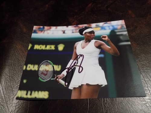 VENUS WILLIAMS AUTOGRAPHED TENNIS 8X10 PHOTO W/COA | eBay