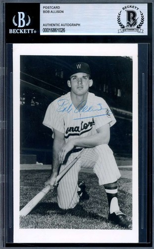 Bob Allison Beckett BAS Signed Vintage Photo Postcard Autograph | eBay