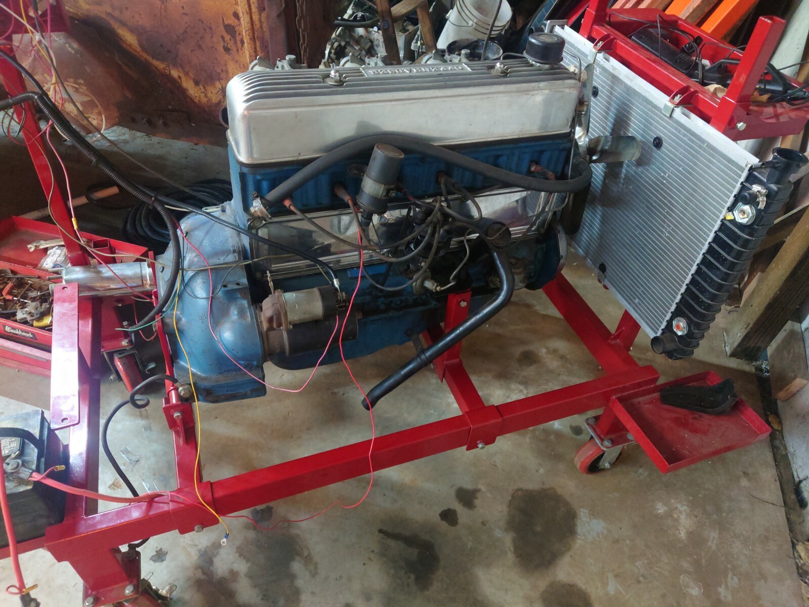 1954 Corvette 3835911 Used running 235 Tri-power Engine Assembly Date L ...