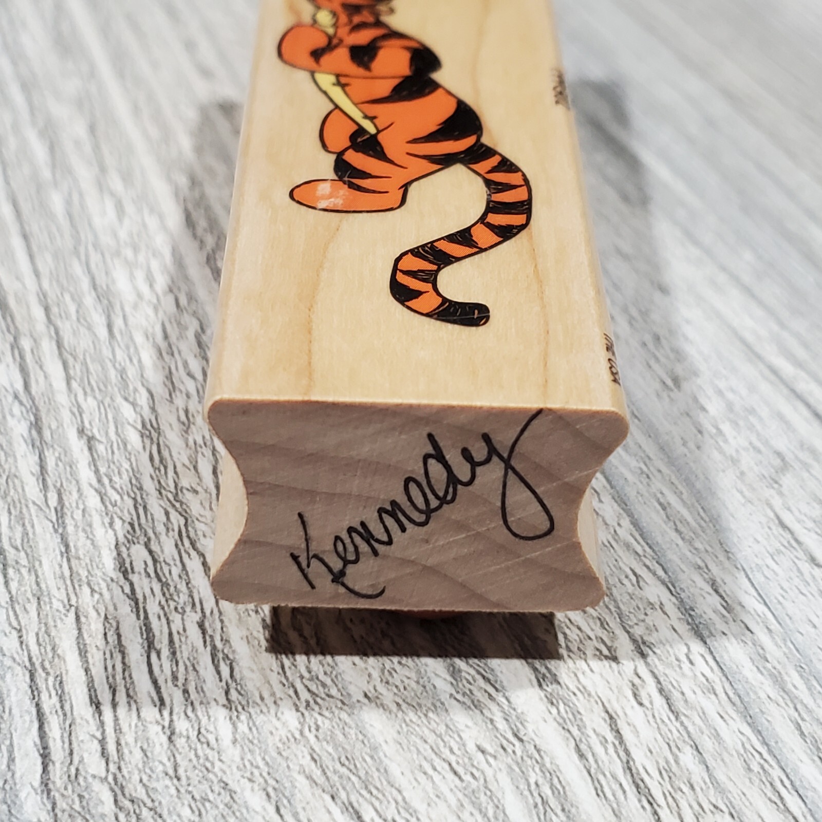 Lot of 4 Disney Winnie the Pooh Tigger Themed Wood Mounted Rubber ...