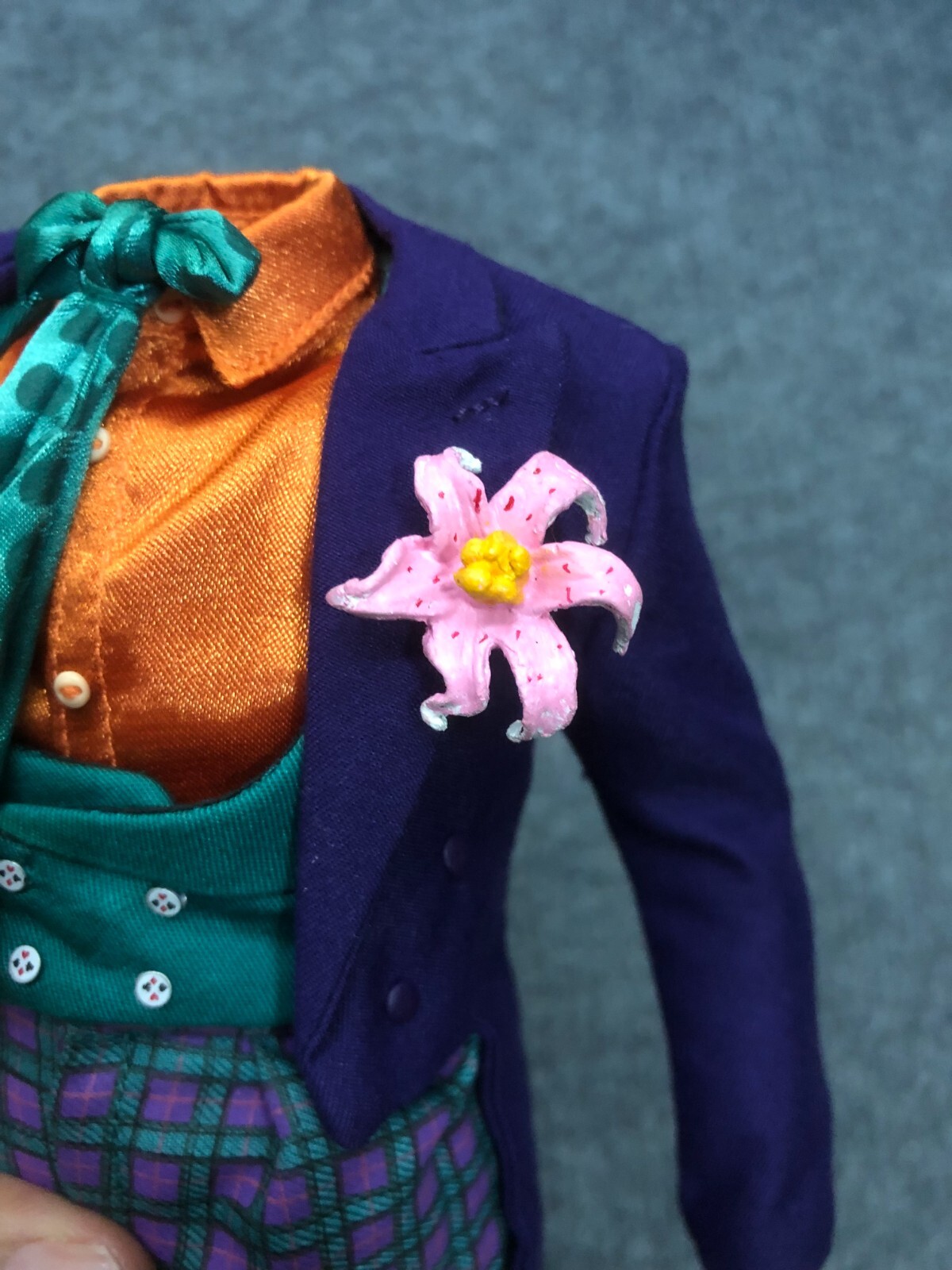 1/6 Custom Paint Joker 1989 Flower Orchid for Joker DX08 Action Figure ...