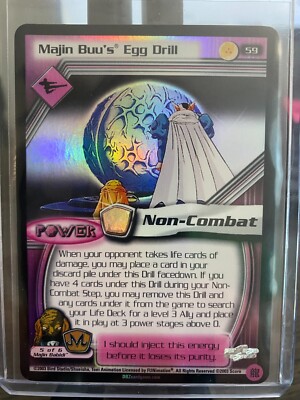 Majin Buu's Egg Drill #59 Limited Foil Dragon Ball Z TCG Babidi Saga | eBay