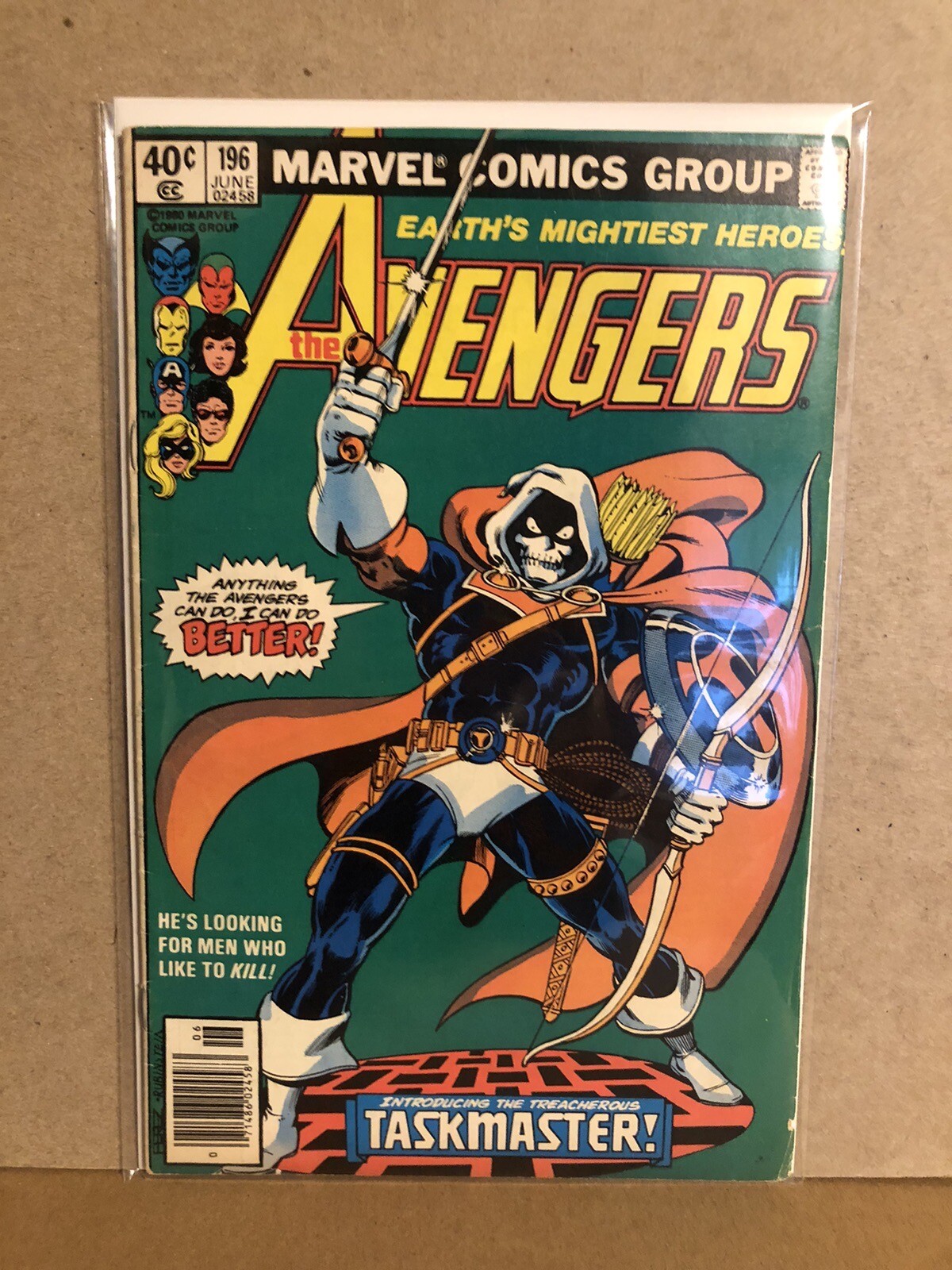 Avengers #196. 1st Appearance Of The Taskmaster. MCU Thunderbolts 1980 ...