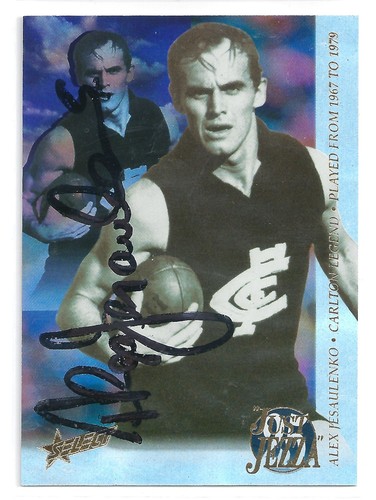 1995 Select SIGNED Just Jezza Foil (JJ1) Alex JESAULENKO Carlton *** | eBay