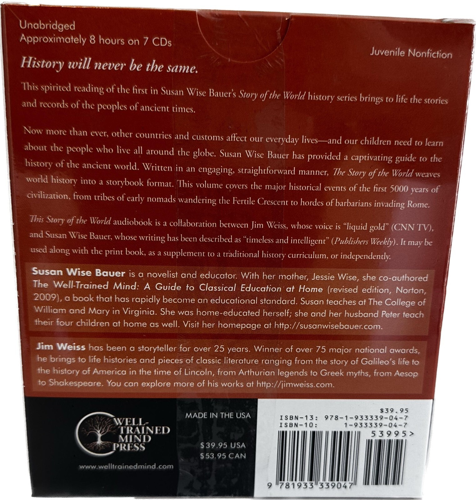 Story of the World Ser.: Story of the World Volume One Ancient Times ...