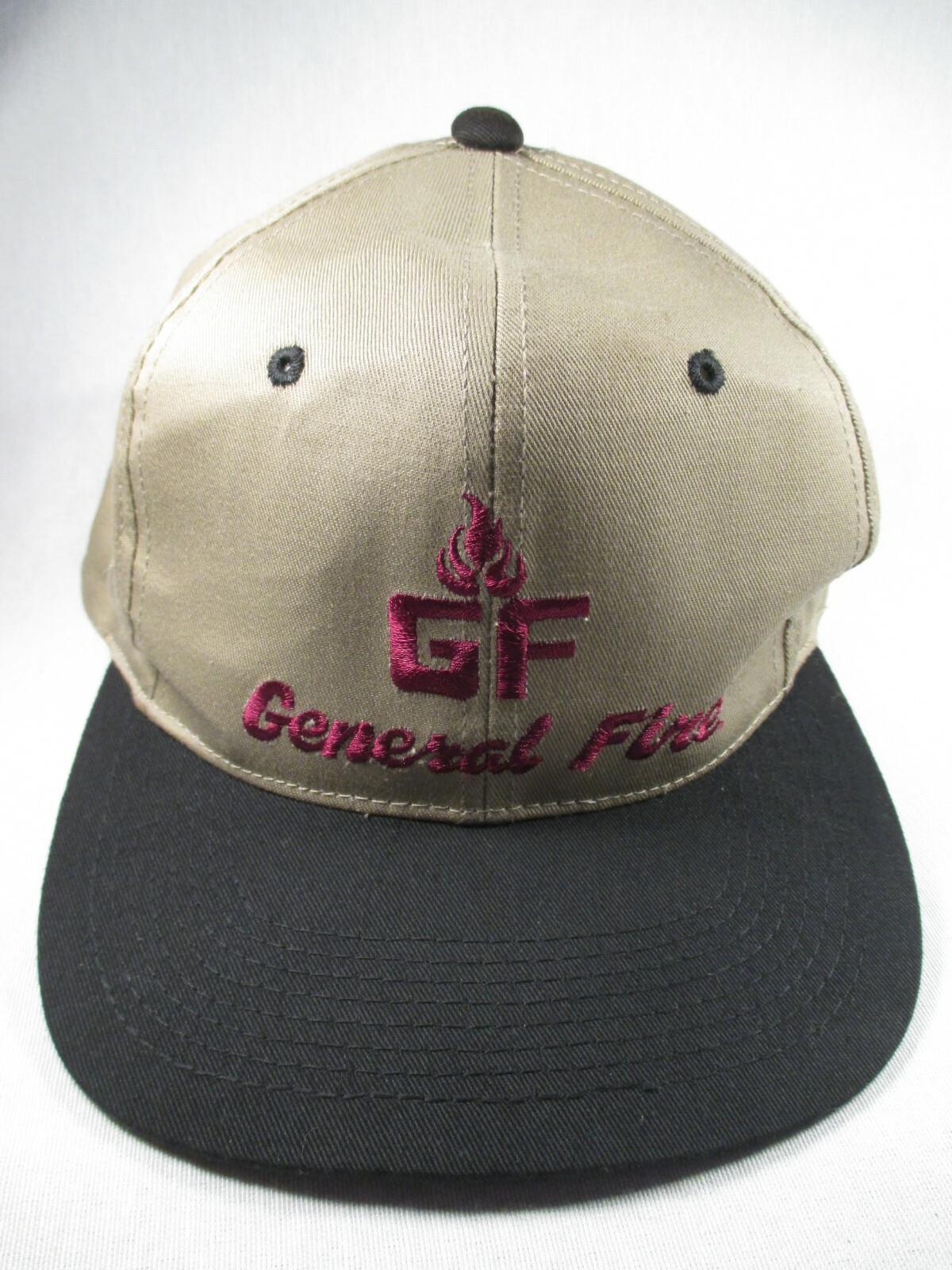 General Fire Flames Beige Adjustable Baseball Cap Hat… - Gem