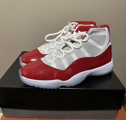 UK SIZE 10 - NIKE AIR JORDAN 11 VARSITY RED "CHERRY" - 100% AUTHENTIC ...