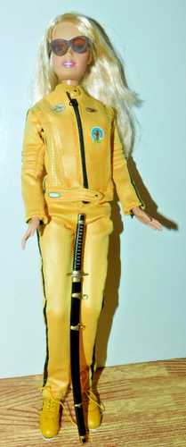 Blonde Barbie Doll Dressed to look like "Kill Bill" Beatrix | eBay