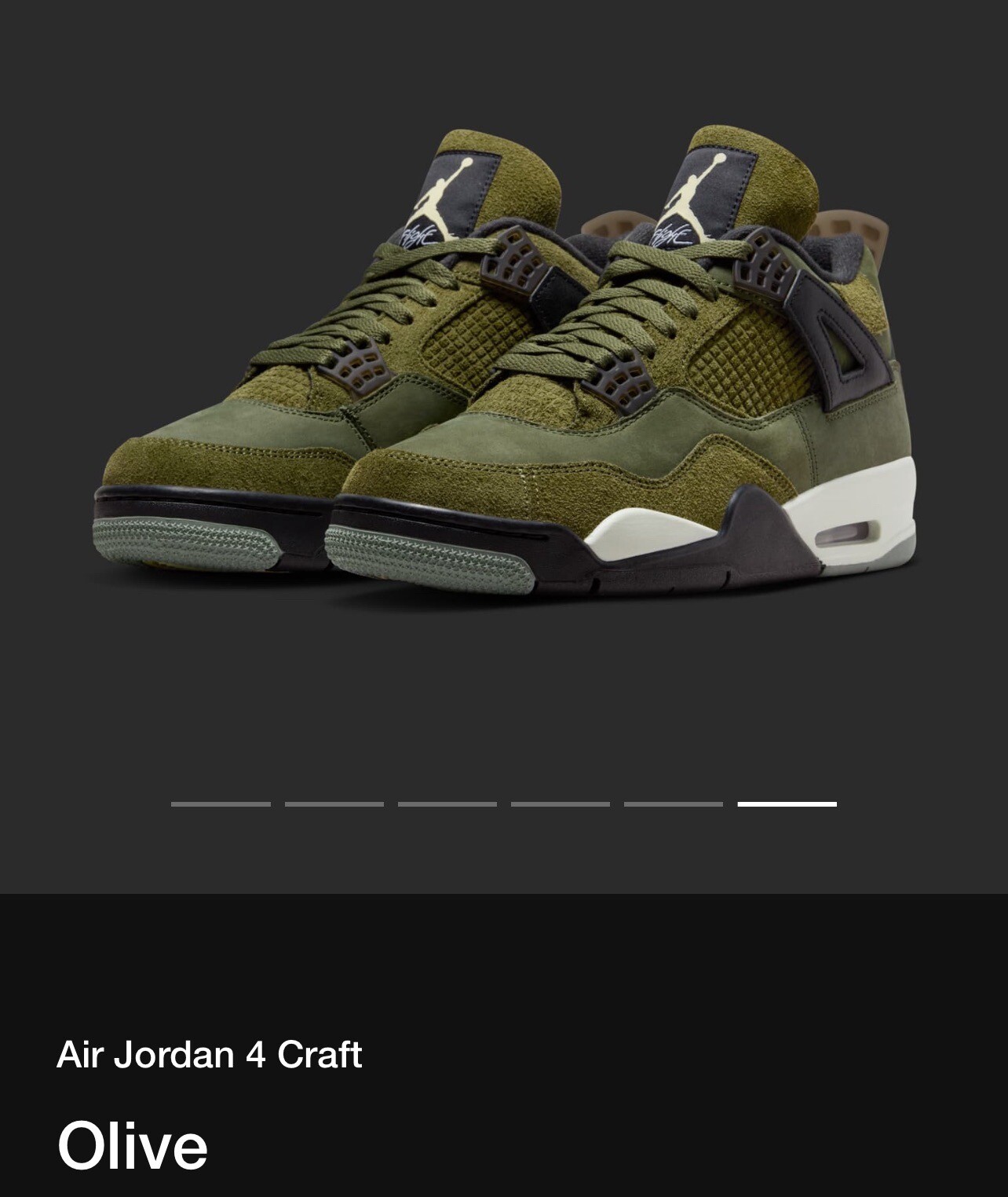 Air Jordan 4 Craft “Olive” | eBay