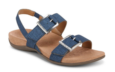 Vionic Reese Denim Slingback Strappy Comfort Sandal Women's sizes 5-12 ...