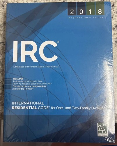 2018 International Residential Code International Code Council Series ...