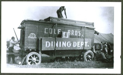 Dining Dept Wagon #20 Cole Bros Circus backlot 1942 | eBay