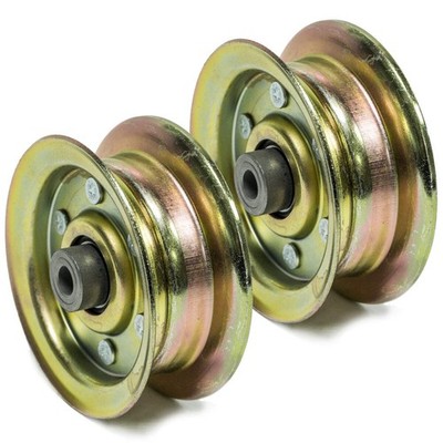2PK Flat Idler Pulley Replacement for Husqvarna Dixon Mowers 532177968 ...