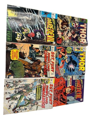 Vintage Marvel Comics Lot (6) Thor_Daredevil_Sgt Fury 1968-1970 | eBay