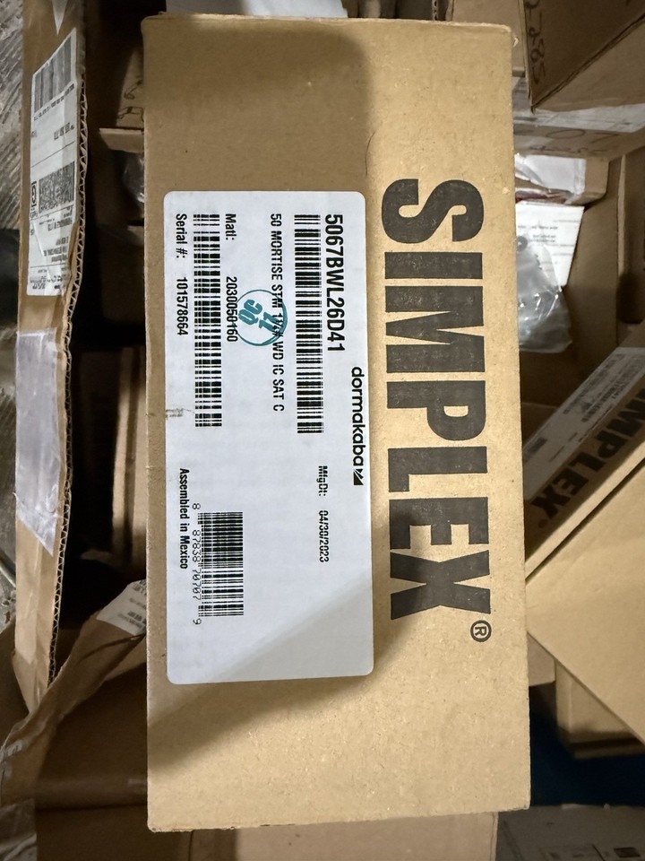 KABA Simplex 5067BWL-26D-41 Push Button Lock NEW | eBay