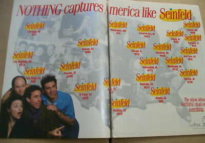 Seinfeld 1994 Ad- All across the country NOTHING is happening!/3 page ...