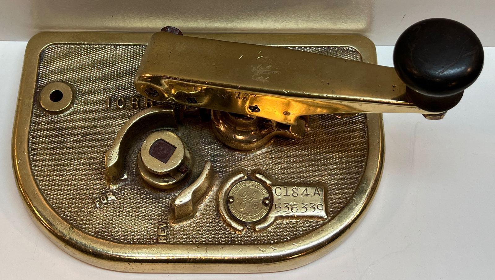 ANTIQUE ICRR ILLINOIS CENTRAL RAILROAD GENERAL ELECTRIC BRASS TRAIN ...