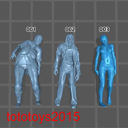 1/64 1/43 Zombie men Girl Scene Prop Miniatures Figures Doll For Cars ...