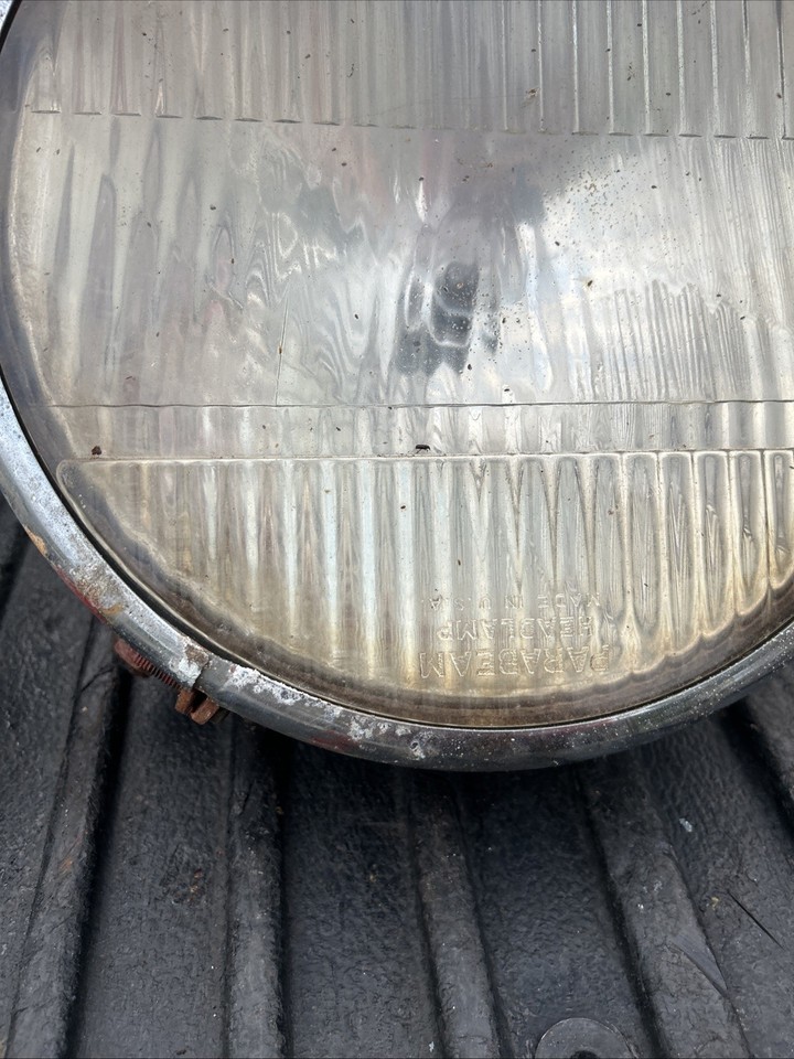 VINTAGE TILT RAY Head Light Lamp GLASS Lens OLD CAR Truck HOT ROD ...