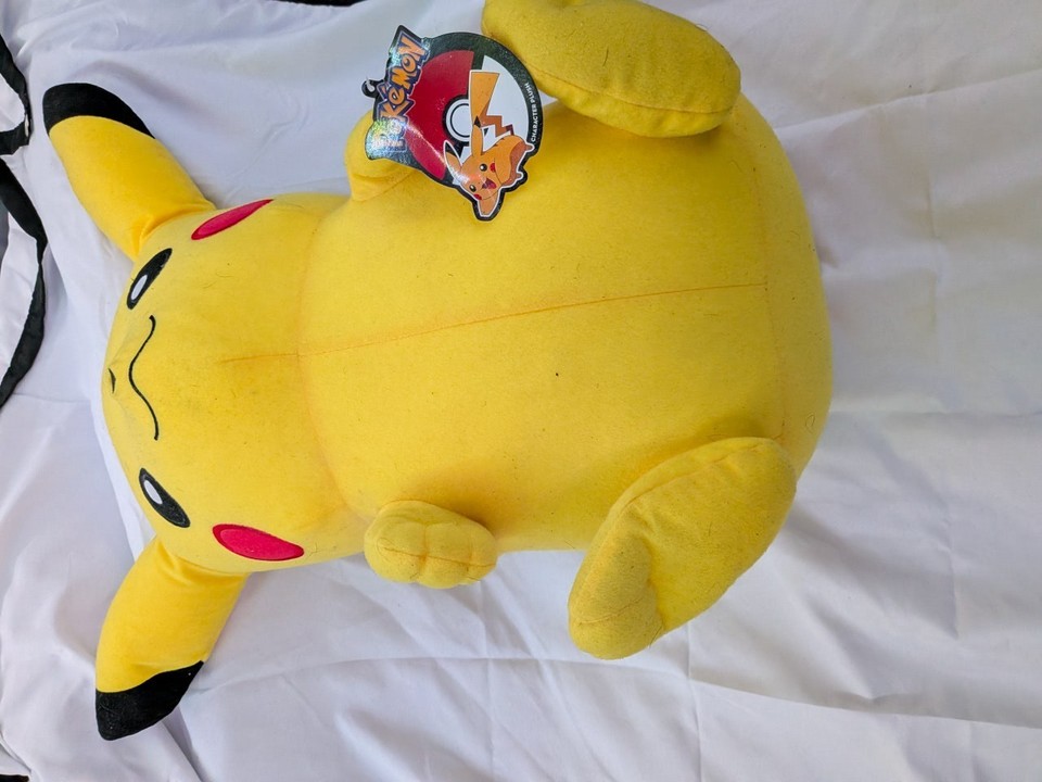 Large Toy Factory Pokémon Pikachu Yellow 65cm by 30cm Plush Soft Toy ...