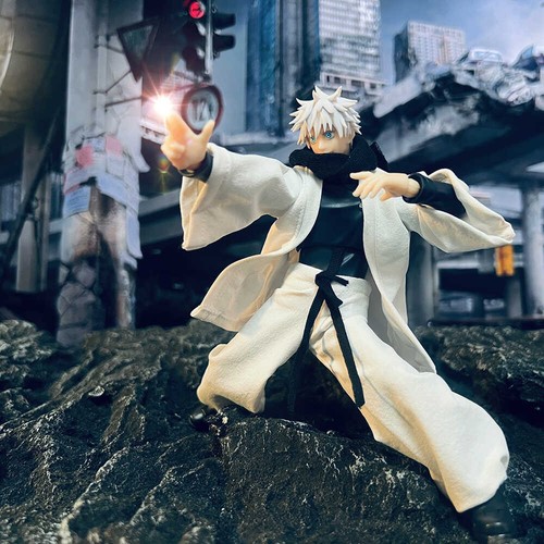 SHF Jujutsu Kaisen Satoru Gojo Shinjuku Battle Cloth Outfit | eBay