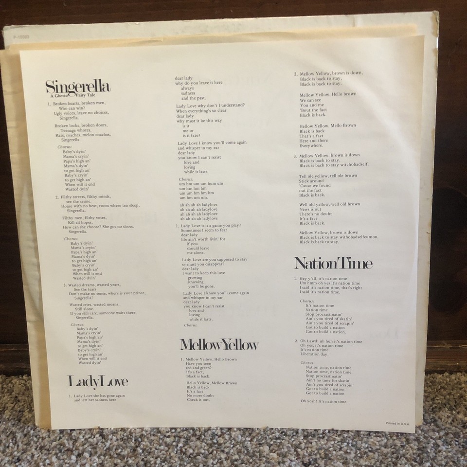 Ntu Gary Bartz Singerella A Ghetto Fairy Tale Prestige 10083 Stereo ...