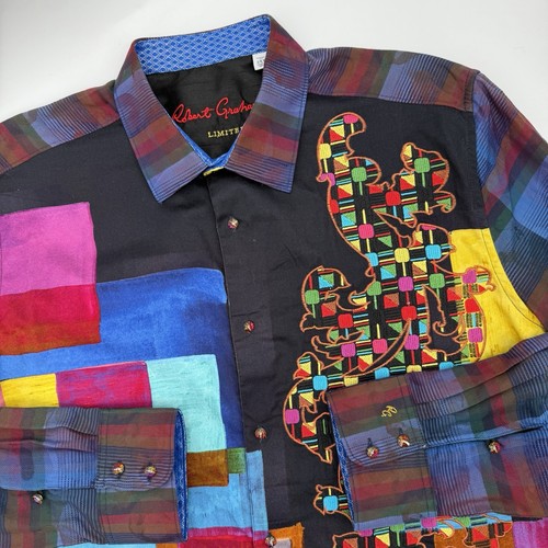 Robert Graham Limited Edition Swarovski Crystal Buttons #158/344 Men’s ...