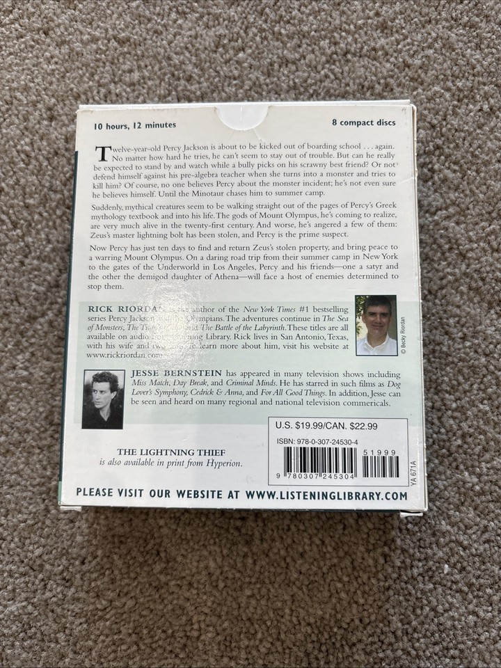 Lightning Thief : Percy Jackson and the Olympians: Book 1 by Rick ...