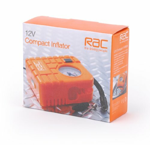 RAC Car Motorcycle Motorbike Ultra Compact 12v Tyre Air Compressor ...