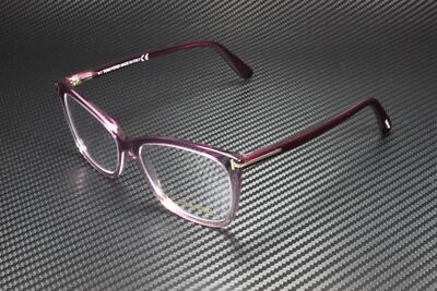 Tom Ford FT5514 083 Violet Clear Lens Plastic 54 mm Women's Eyeglasses ...
