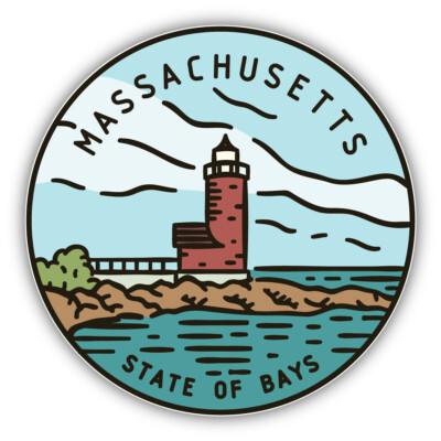 Massachusetts USA State Retro Vintage Vinyl Sticker Decal | eBay