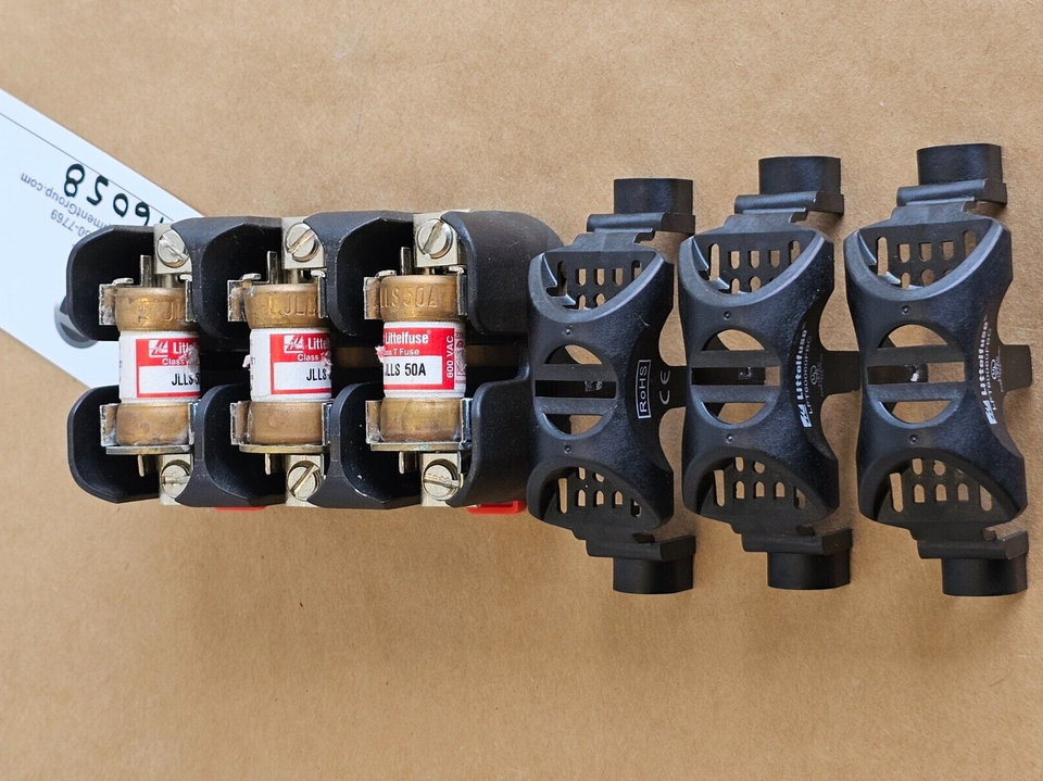 Littelfuse LFT600603C Fuse Block, Class T, 600V, 60Amp, w/50A Fuses | eBay
