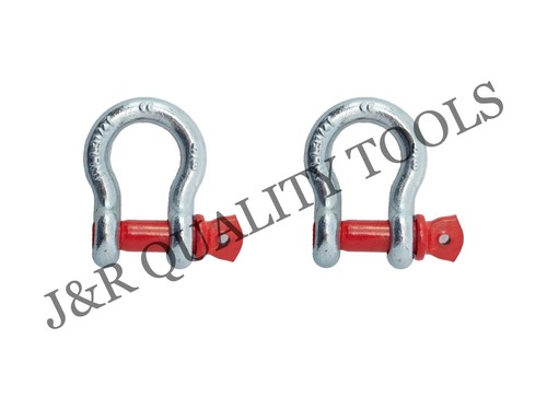2PC 5/8" D Ring Bow Shackle Screw Pin Clevis Rigging Jeep Towing ...