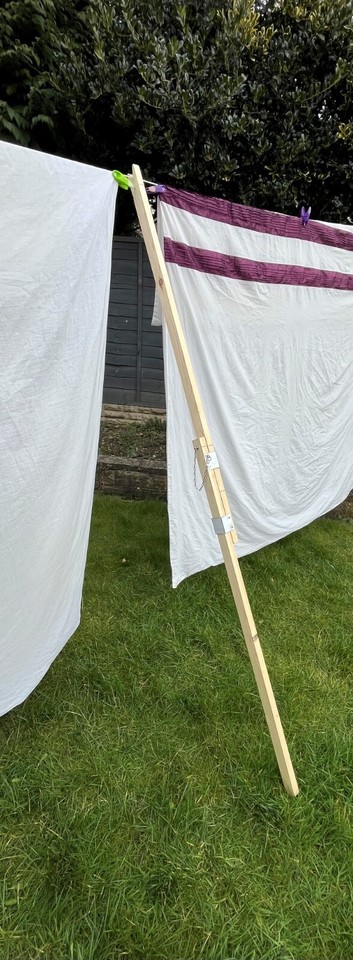 Wooden Extendable Clothes Line Prop | eBay UK