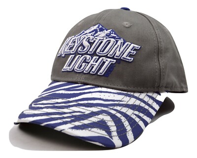 Keystone Light Always Smooth Adjustable Striped Beer Cap Hat by Vision ...