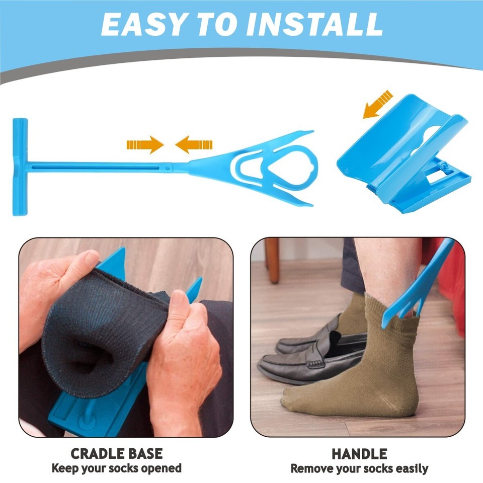 Sock Slider Aid Socks Helper Kit Stocking Easy Pulling Off Disability ...