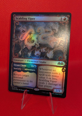 MTG Scalding Viper // Steam Clean Foil 295 Wilds of Eldraine Magic | eBay