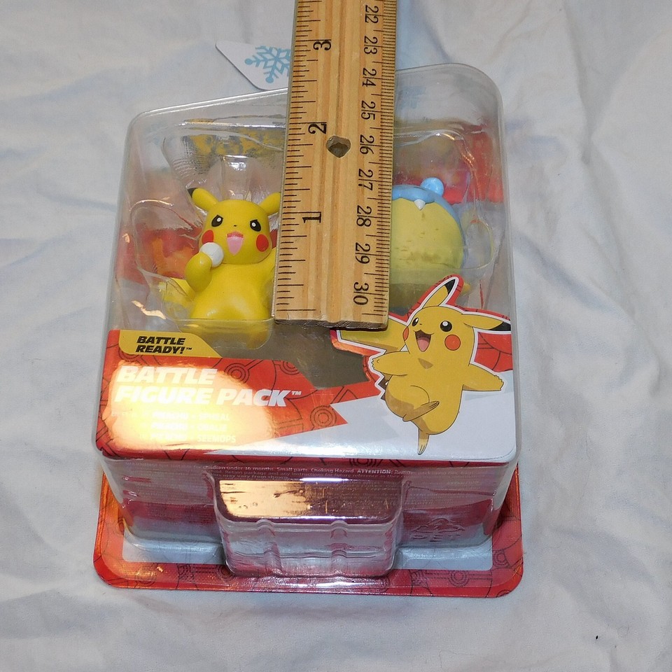 NEW Pokemon Exclusive Pikachu Spheal Battle Figure Pack 2 Figure ...
