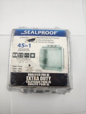 SEALPROOF 2 Gang In Use Weatherproof Outlet Cover Protector Lockable ...