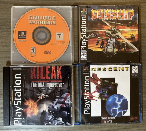 PS1 Games Lot - Descent, Kileak The DNA Imperative, Grudge Warriors ...