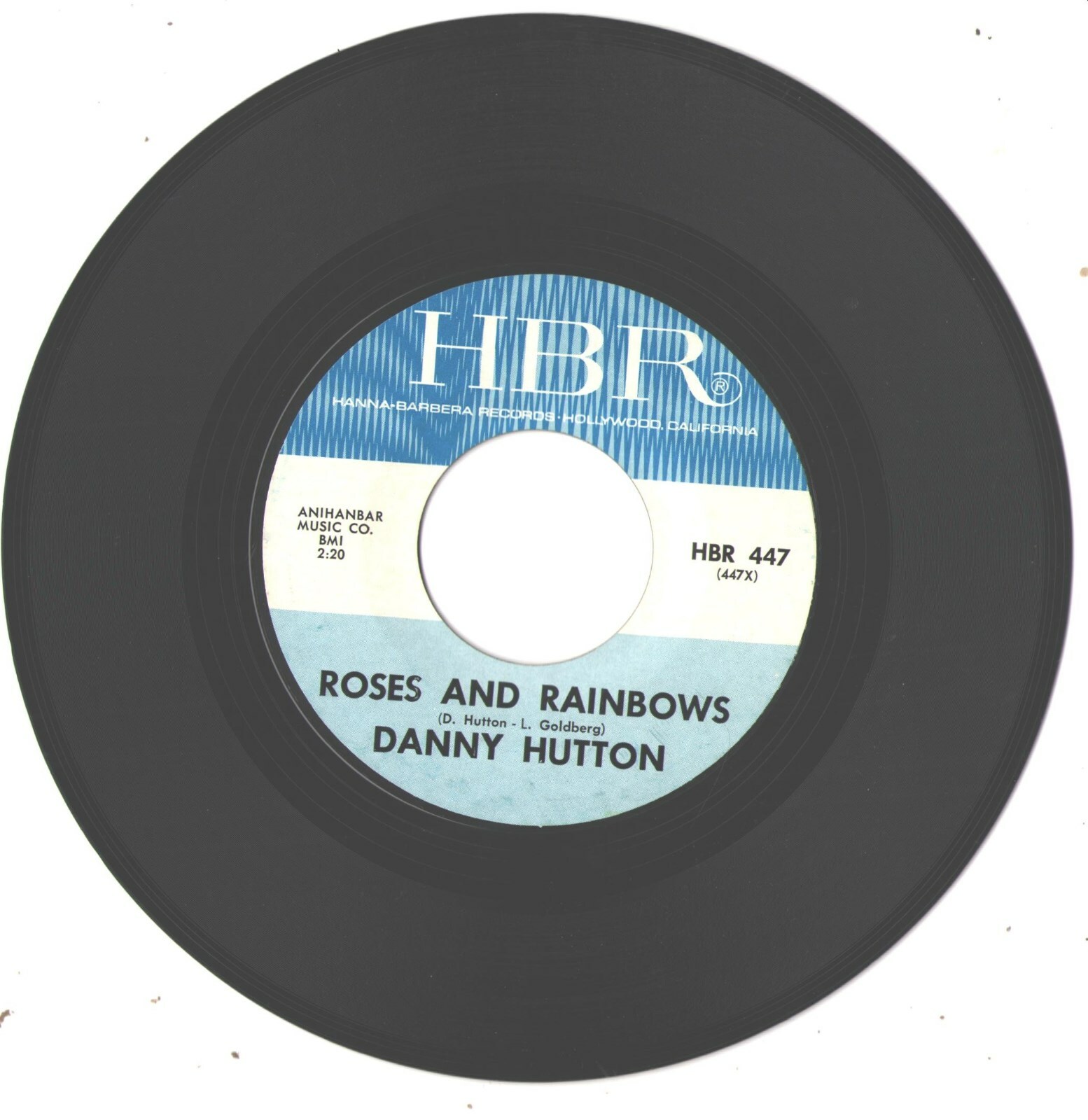 DANNY HUTTON--7'-45--(ROSES & RAINBOWS)---EX | eBay