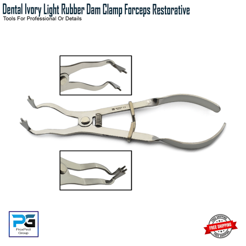 Dental Endodontic Instruments Rubber dam Ivory Light Weight Clamp ...