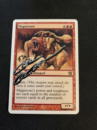 MTG Magic Magnivore Shadow Signed Artist Proof x1 9th Editon Carl ...