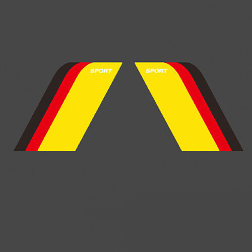 Pair Universal Sport Side Door Fender Hash Sticker Racing Decal Sticker ...