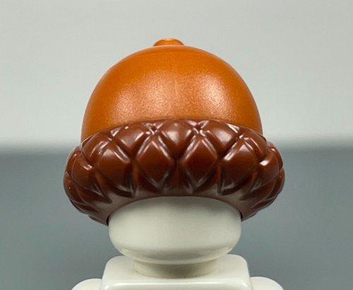 LEGO Minifigure Acorn Hat Reddish Brown Cupule Headgear Series 22 ...