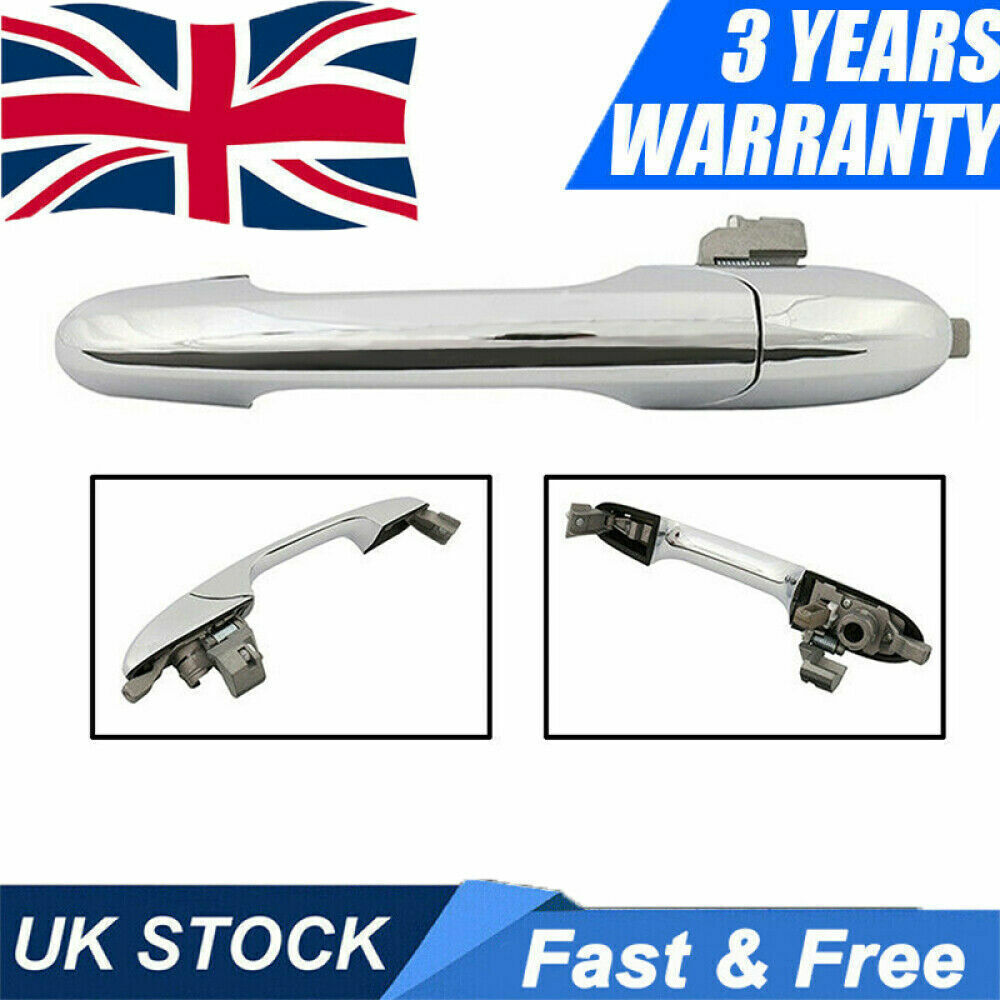 Outer Door Handle NS Chrome Fit For Fiat 500 Passenger Side Offside ...