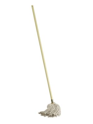 Traditional Metal Socket Mop 10PY Cotton Wet Floor Mop Head Wooden ...