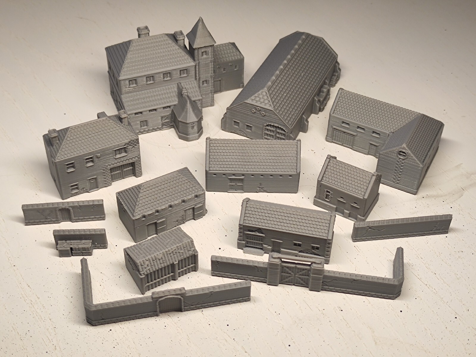 6mm Scale Table Top Wargaming Buildings - Hougoumont Farm from Waterloo ...