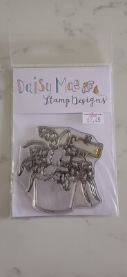 DAISY MAE - RABBIT IN A PLANT POT STAMP | eBay UK